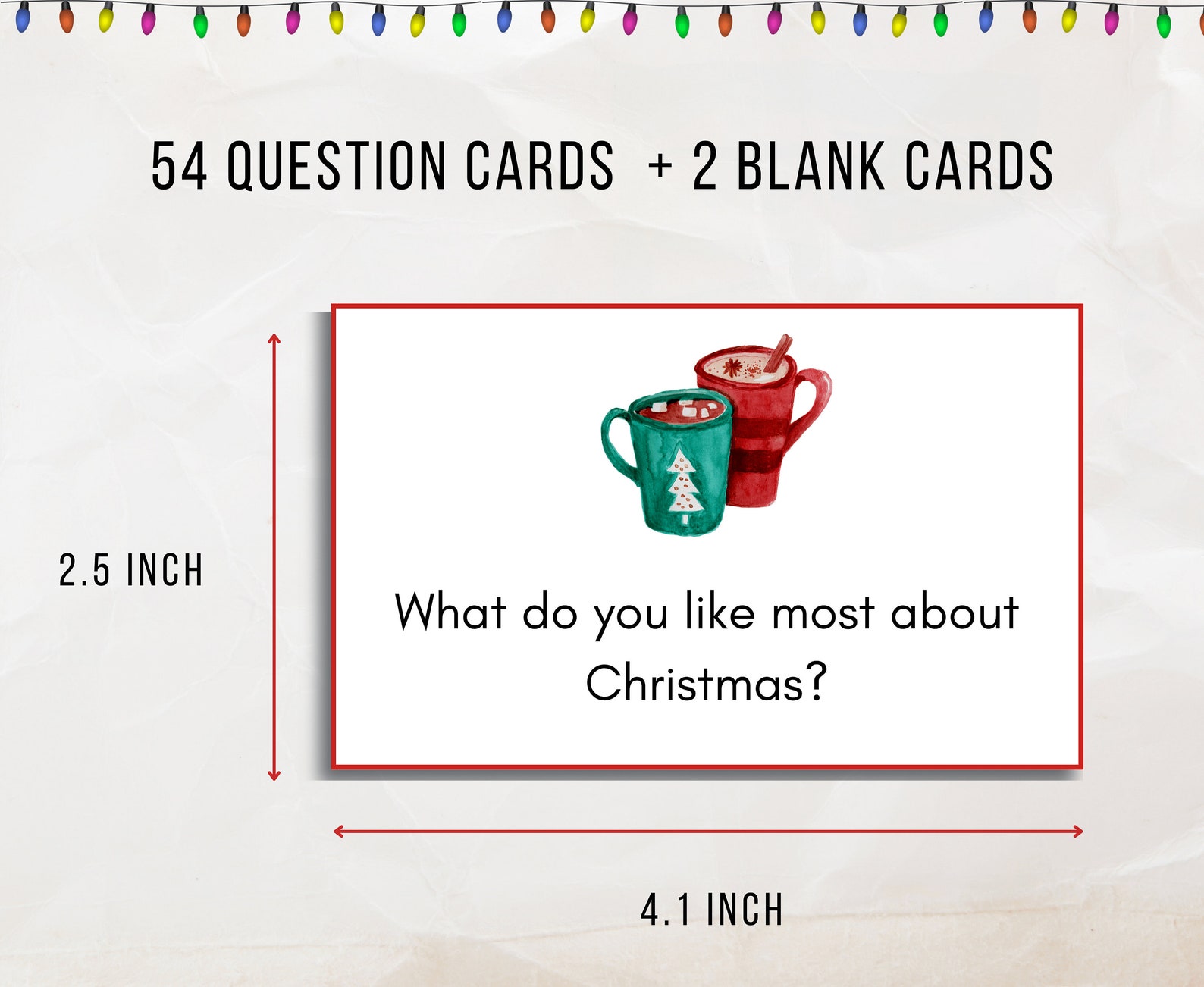 Christmas Conversation Starters Christmas Party Game - Etsy