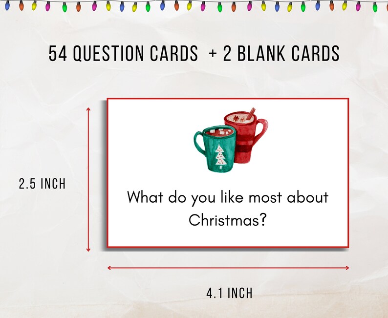 Christmas Conversation Starters Christmas Party Game - Etsy