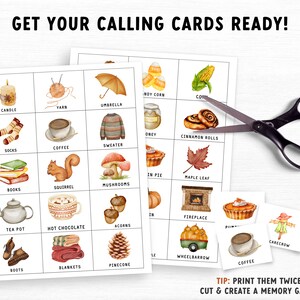 30 Fall Bingo Cards Printable, Autumn Bingo, Classroom Activity, Family ...