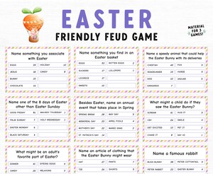 Family Feud Game Printable, Family Game Night, Family Quiz, Friendly ...