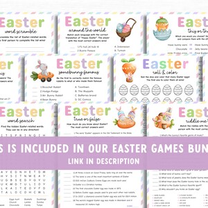 Easter True or False Game, Printable Easter Family Game, Easter Kids ...