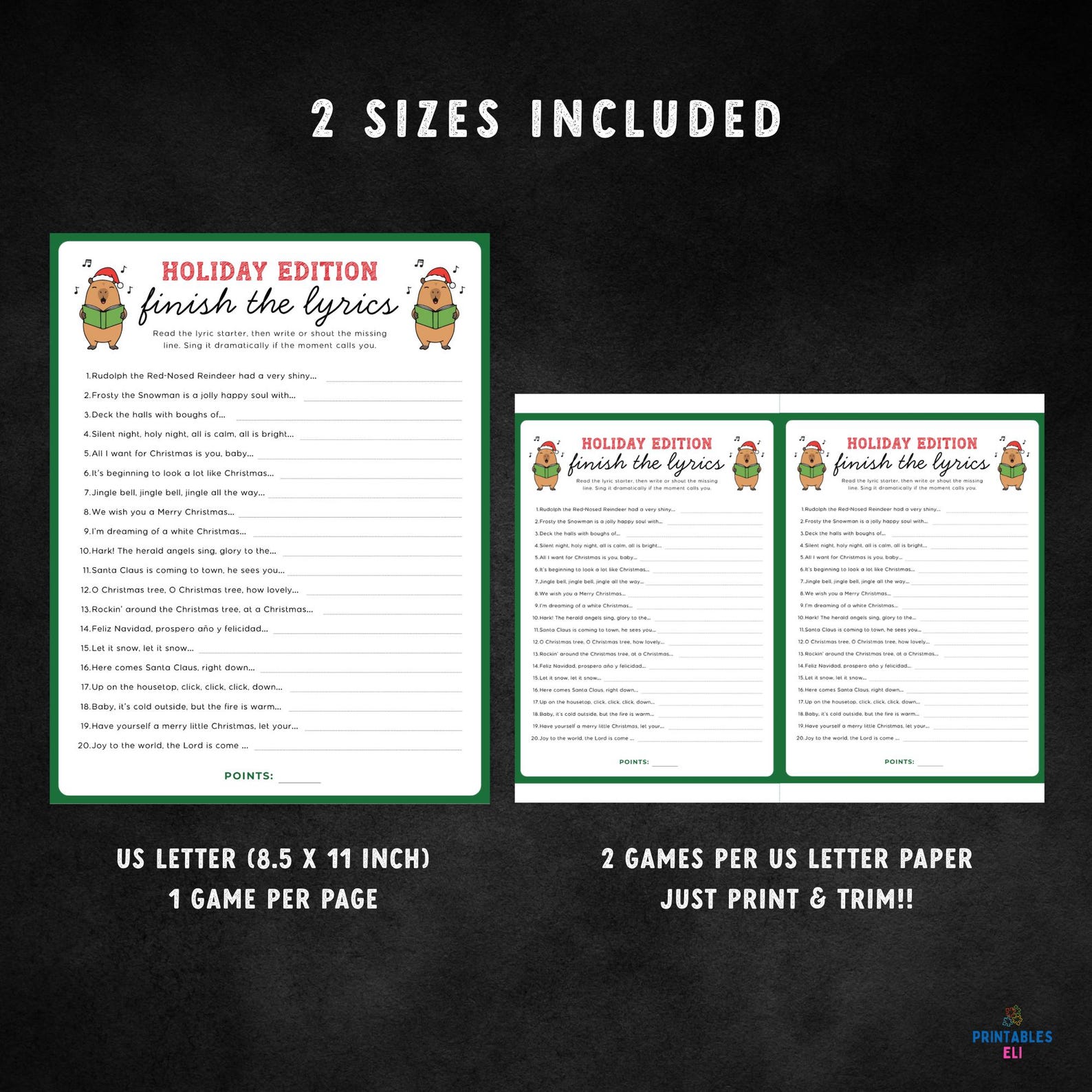 Christmas Finish the Lyrics Game | Christmas Song Trivia Game ...