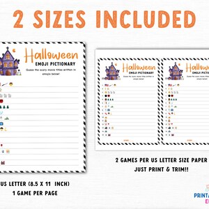 Halloween Horror Movie Emoji Quiz, Halloween Activity, Printables Emoji ...