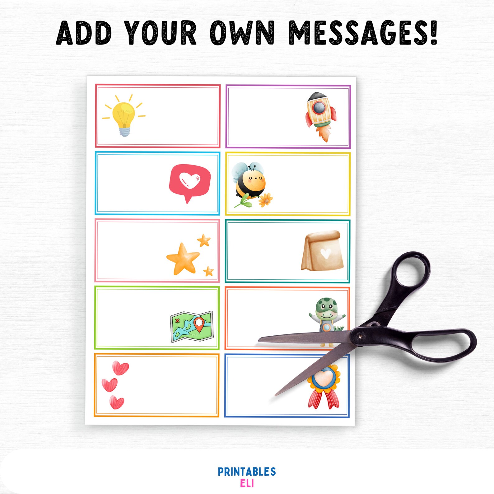 Lunch Box Notes for Kids, Positive Affirmations for Kids, Lunchbox ...