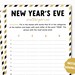 New Years Eve Scattergories Game, New Year Games Printable, New Years ...