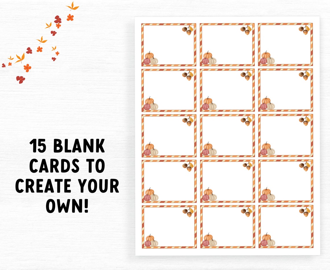 Thanksgiving Charades Printable Game, Charades Cards, Thanksgiving ...