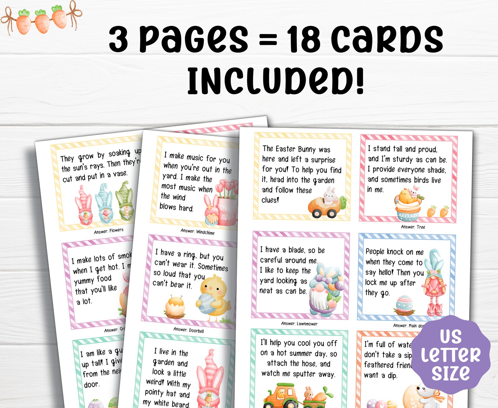 Outdoor Easter Treasure Hunt Clues Easter Scavenger Hunt for - Etsy