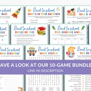 Back to School Riddle Me This Printable Game, Printable Back to School ...