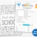 First Day of School Printable, Back to School Questionnaire Template ...