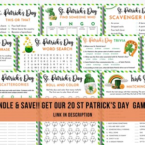 Roll and Color St. Patrick's Day Printable Game - Etsy