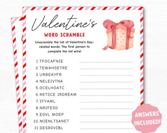 Valentines Day A-Z Printable Game, Printable Valentines Day Activity ...