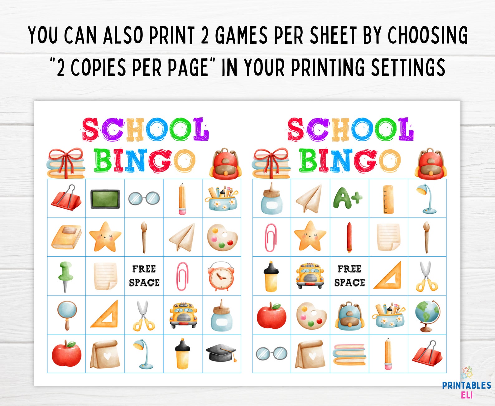 Back to School Bingo Cards Printable, School Bingo, Printable Classroom ...