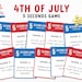 4th of July 5 Second Game Printable, Party Game, Printable Patriotic ...