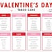 Valentines Day Taboo Game, Party Game, Printable Valentines Family Game ...