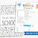 First and Last Day of School Printable, Back to School Questionnaire ...