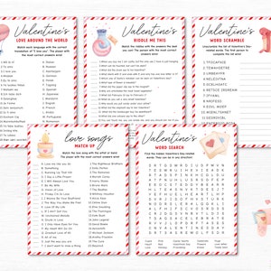 15 Valentines Day Games Printable Bundle, Valentines Party Game ...