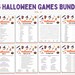 15 Halloween Games Bundle, Printable Halloween Party Games, Halloween ...