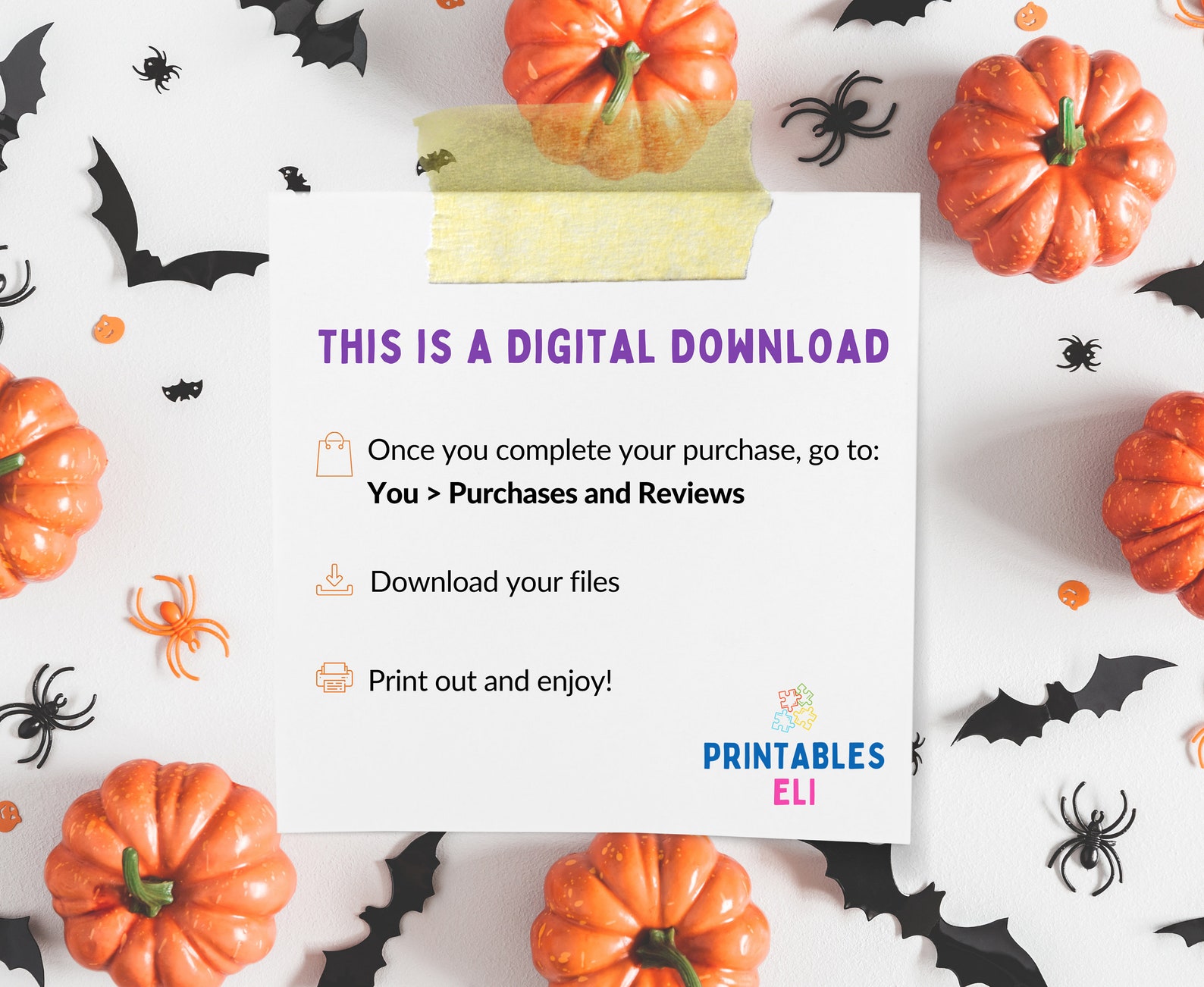 Halloween 5 Second Game Printable, Party Game, Printable Halloween ...
