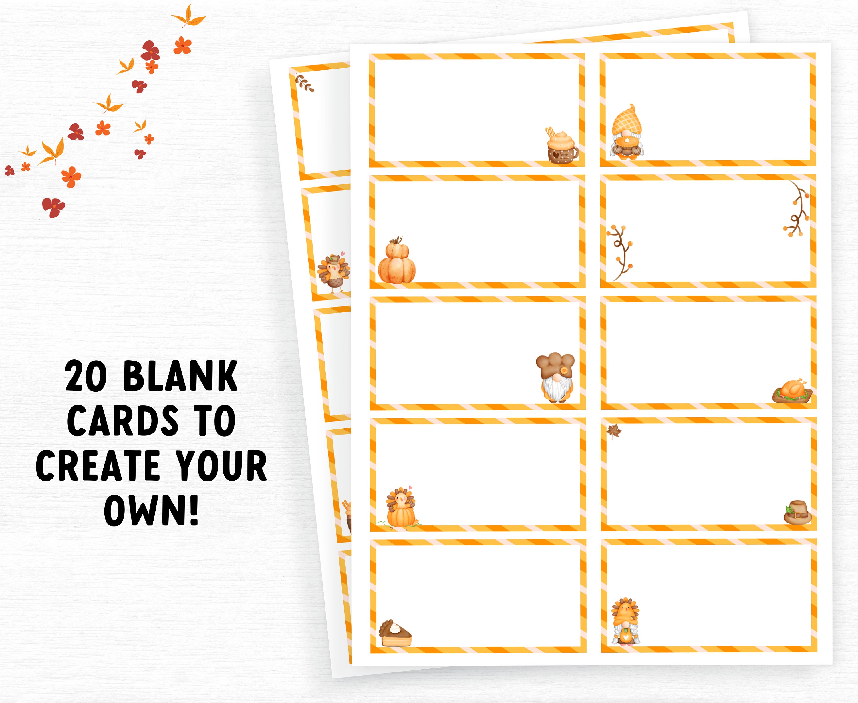 90 Thanksgiving Conversation Cards, Family Friendly Conversation ...