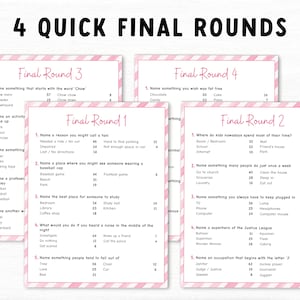 Family Feud Game Printable, Family Game Night, Family Quiz, Friendly ...