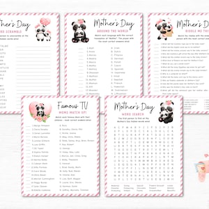 15 Mother's Day Games Bundle, Printable Games for Kids and Adults ...