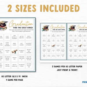 15 Graduation Day Games Printable Bundle, Wishes for the Graduate ...