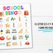 Back to School Bingo Cards Printable, School Bingo, Printable Classroom ...