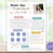 Meet the Teacher Editable Template, Classroom Printable Teacher ...
