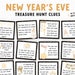 New Years Eve Treasure Hunt Clues for Kids, Holiday Treasure Hunt, Game ...