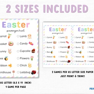 Easter Scavenger Hunt for Kids, Printable Easter Treasure Hunt ...