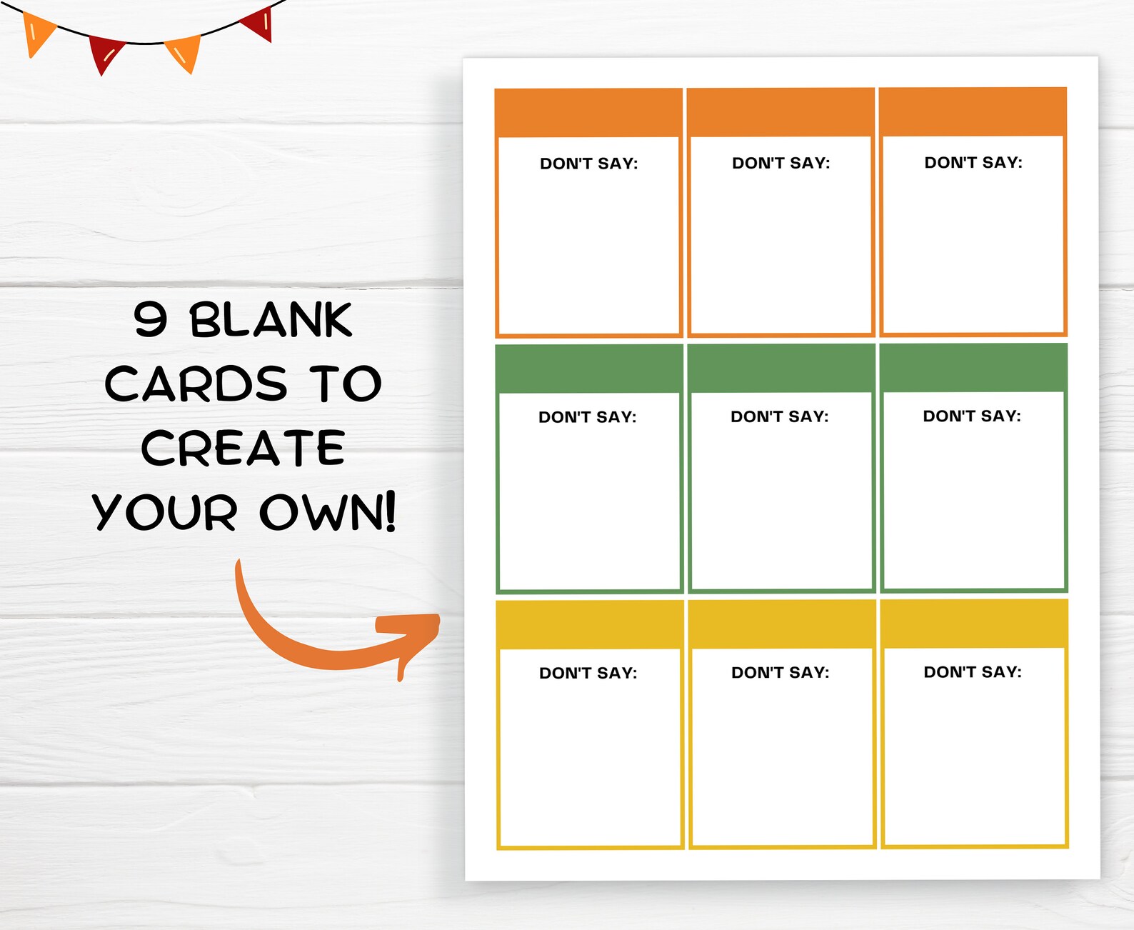 Thanksgiving Taboo Game Cards Party Game Printable - Etsy