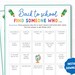 Back to School Find Someone Who Printable Game, Printable Back to ...