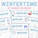 10 Winter Games Bundle Printable, Printable Winter Game for Kids and ...