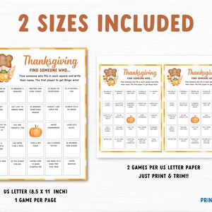 15 Thanksgiving Games Bundle, Printable Thanksgiving Party Games, Fall ...