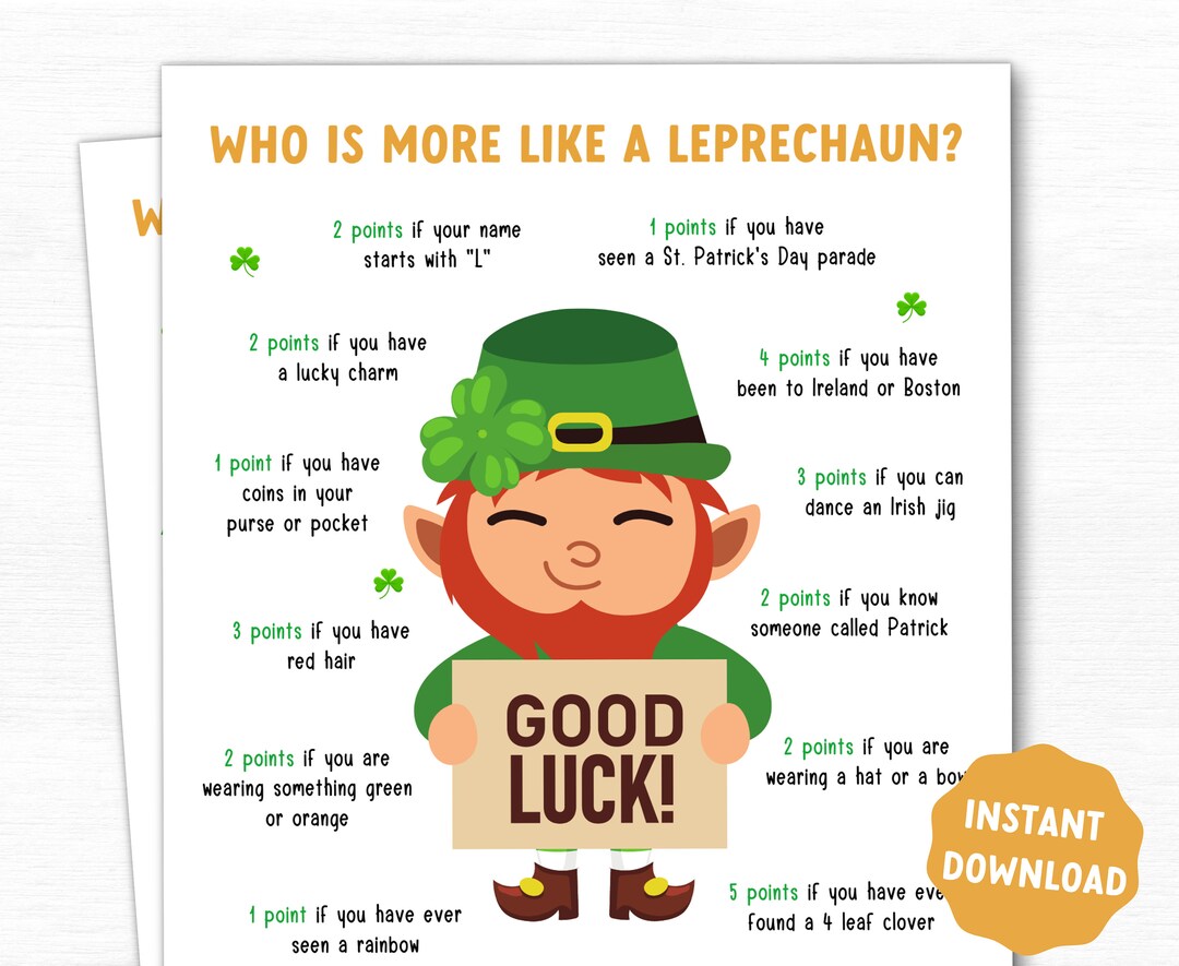 Who is Most Like a Leprechaun? - Mom. Wife. Busy Life.