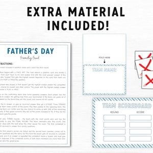 Father's Day Friendly Feud Game, Trivia Night, Printable Family Feud ...
