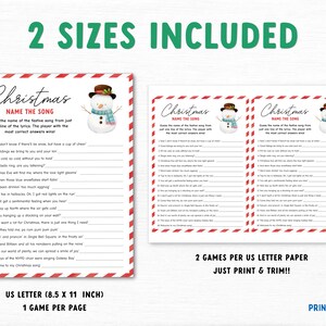 Christmas Name the Song Game, Christmas Game, Christmas Party Game ...