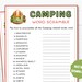 Camping Word Scramble Printable Game, Printable Camping Game for Kids ...