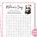 Mothers Day Word Search Game, Printable Mothers Day Party Game ...