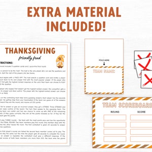Thanksgiving Friendly Feud Game, Thanksgiving Party Game Printable ...