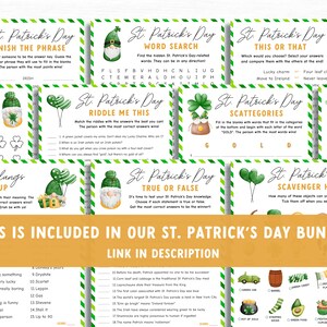 St Patrick's Day Word Search Game Printable Patricks Day - Etsy