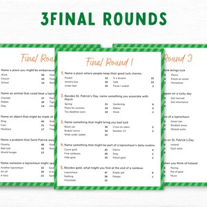 St Patrick's Day Friendly Feud Game, Family Feud Quiz, Family Game ...