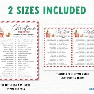 Christmas This or That Printable Game, Christmas Party Game Printable ...