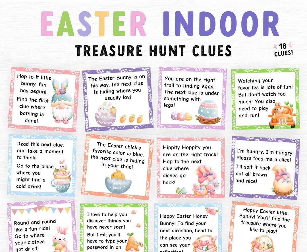 Easter scavenger hunt store