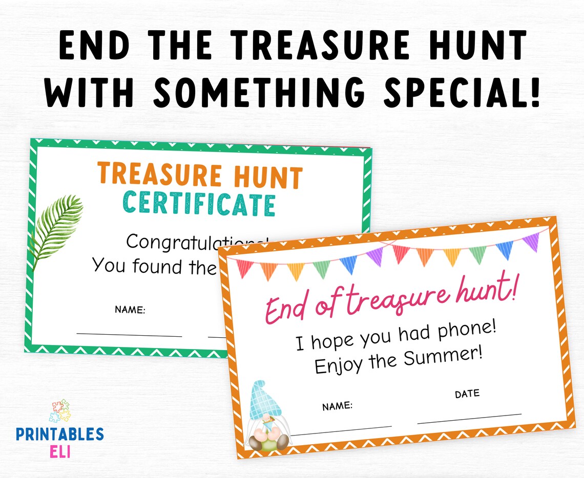 Editable Summer Scavenger Hunt for Kids, Outdoor Treasure Hunt Clues ...