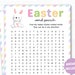 Easter Word Search Game, Printable Easter Party Game, Classroom ...