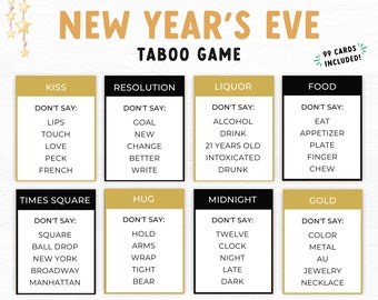 Printable New Years Taboo - Etsy