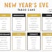 New Years Eve Taboo Game, Family Party Game, Printable New Year Family ...