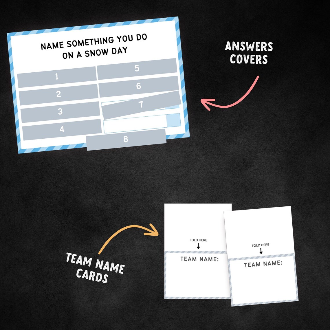 Winter Friendly Feud Game, Holiday Party Game Printable, Family Feud ...