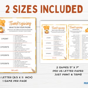 15 Thanksgiving Games Bundle Printable Thanksgiving Party - Etsy